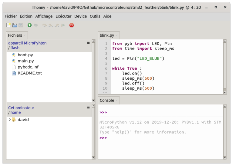 Les bases de Micropython pour la Pyboard – Sciences physiques, Python et microcontrôleur